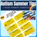 Summer Autism Visual Schedule & Social Skills Story Bundle Summer ...