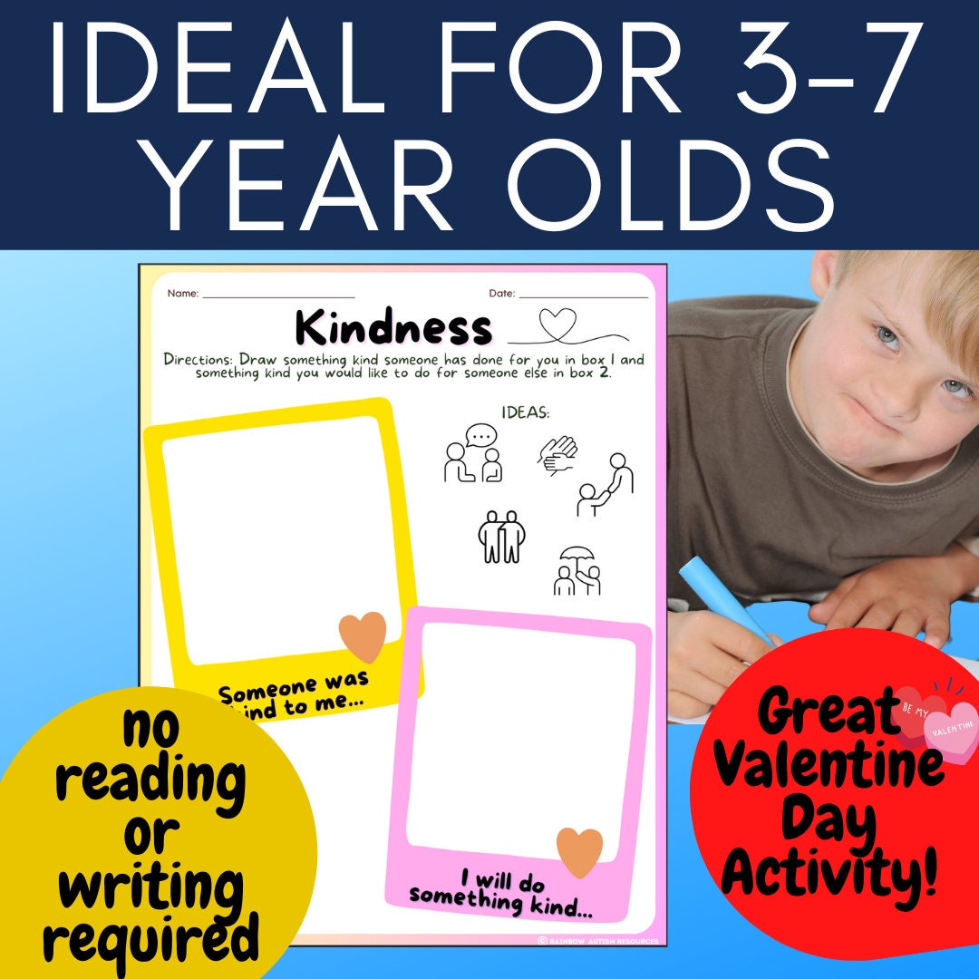 Kindness Worksheets & Activities for Autism Social Skills - Etsy