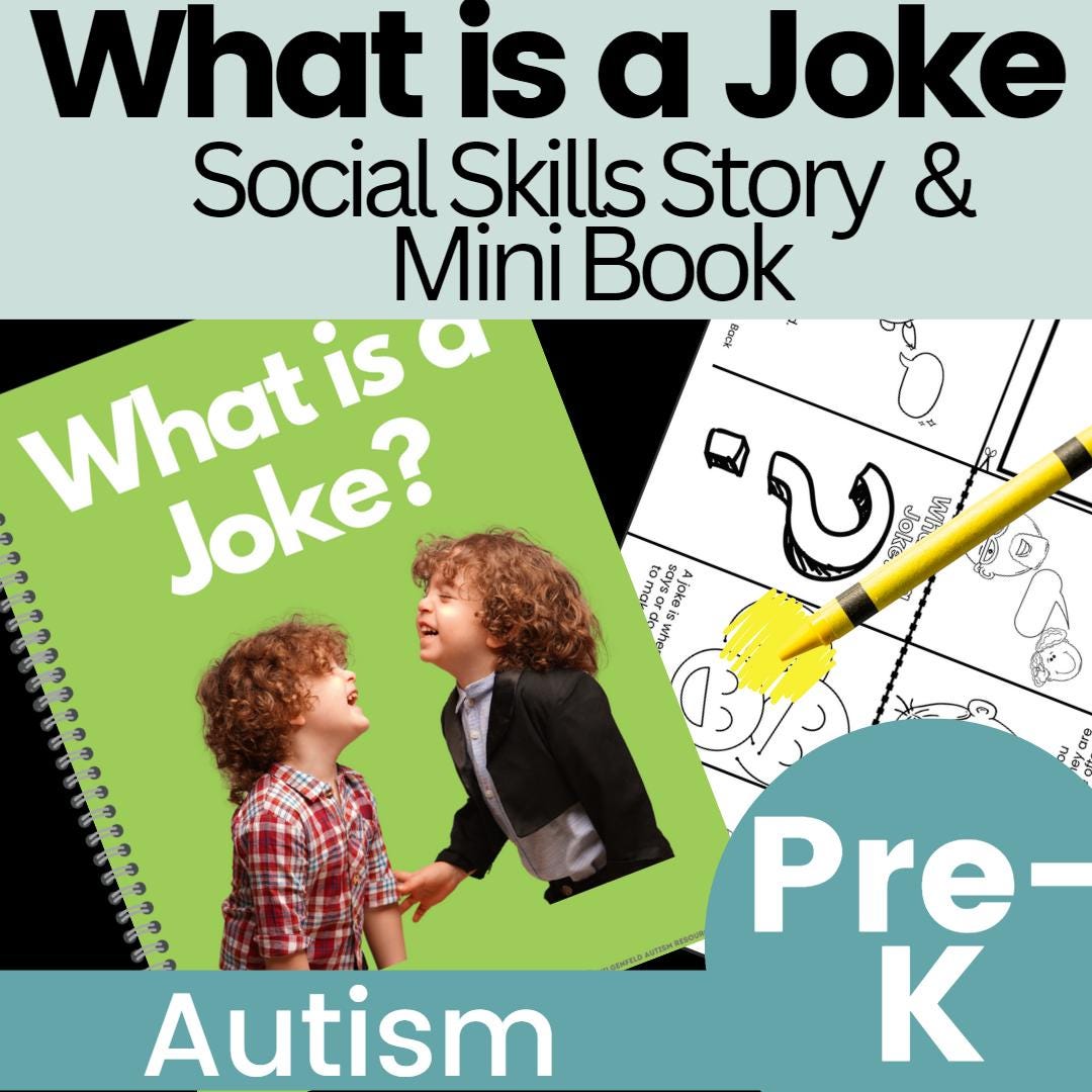 Understanding Jokes | Autism Social Story for April Fools Day Social ...