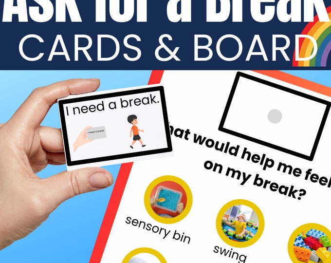 Boardmaker Take a Break- Visual Prompting Card - Etsy Canada