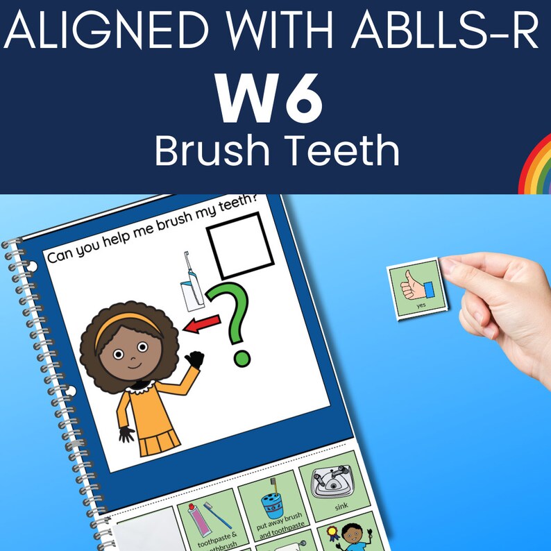 Toothbrushing Interactive Book - Adapted Book for Brushing Teeth - Etsy