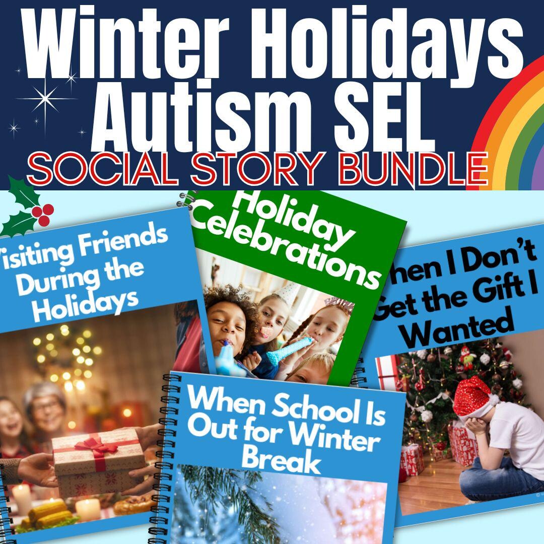 Winter Holiday Christmas Social Story Bundle Autism Social Skills & SEL ...