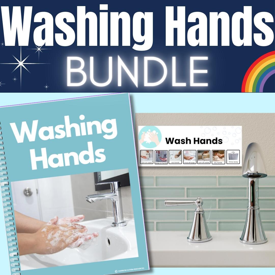 Handwashing Visuals Bundle Handwash Social Story & Washing Hands ...