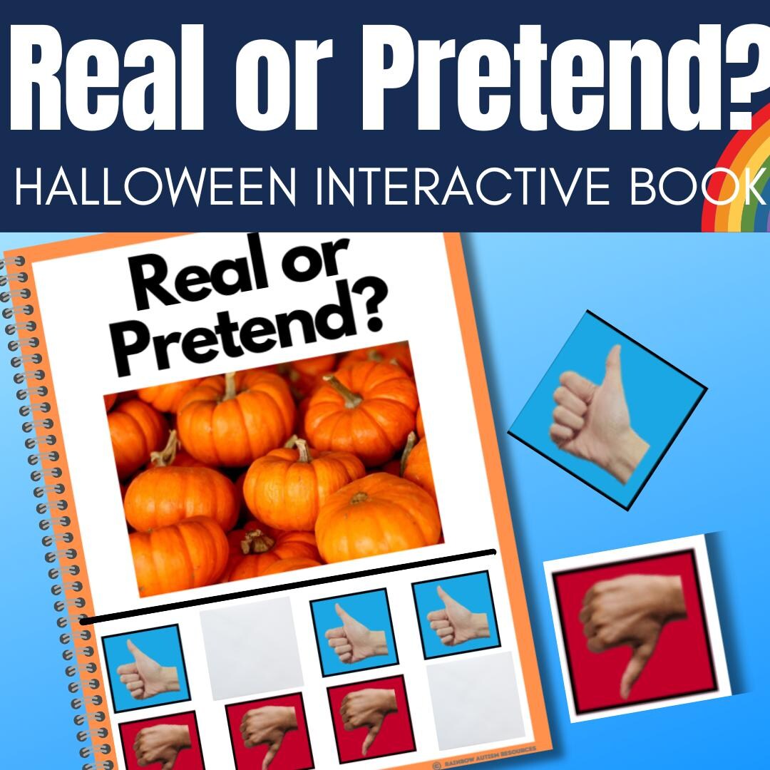 Halloween Real or Pretend Adapted Book - Etsy