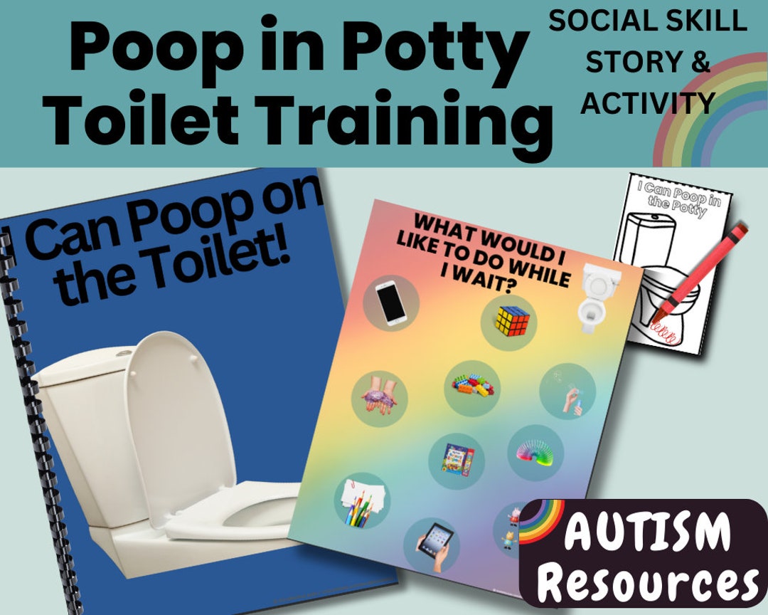 Poop Withholding Social Story for Autism Potty Training or Toilet ...