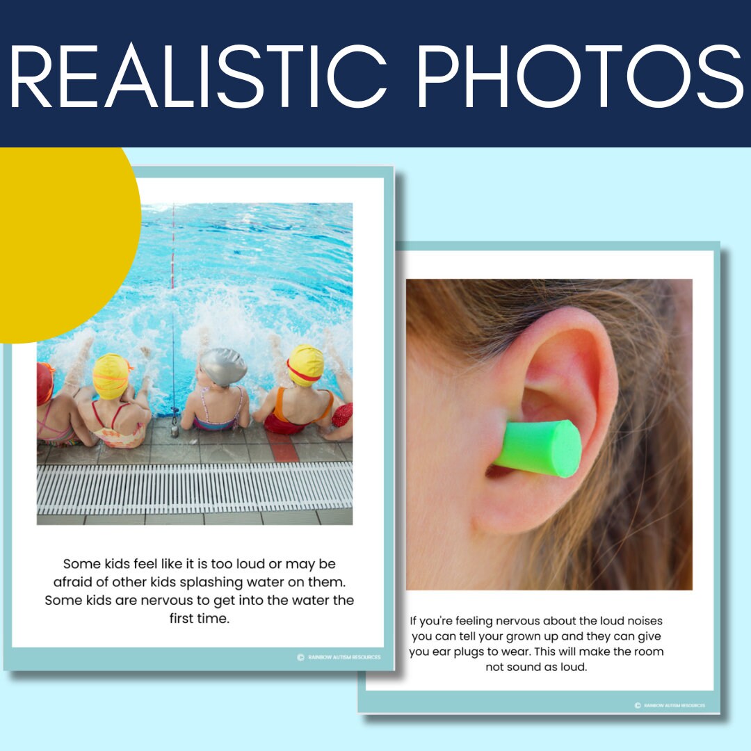 Going to Swim Class Autism Social Skill Story for Swimming Lesson ...