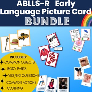 Early Language Skills Autism Ablls-r Aligned Speech Therapy Picture ...
