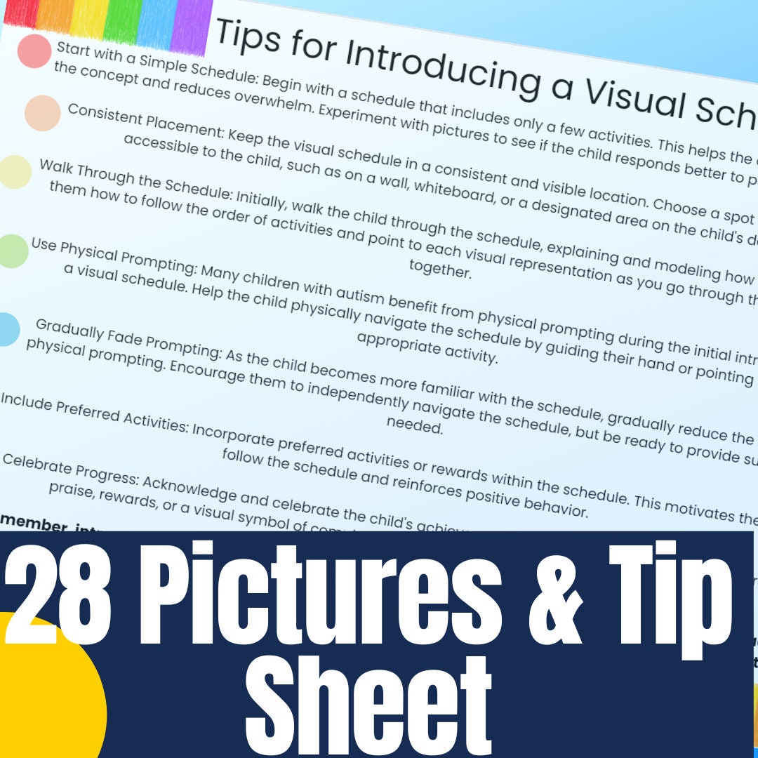 Washing Hands Visual Schedule for Autism & Special Education - Etsy