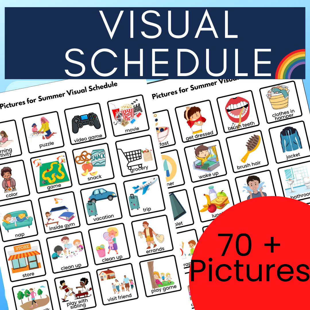 Autism Summer Visual Schedule & End of School Social Story Bundle ...
