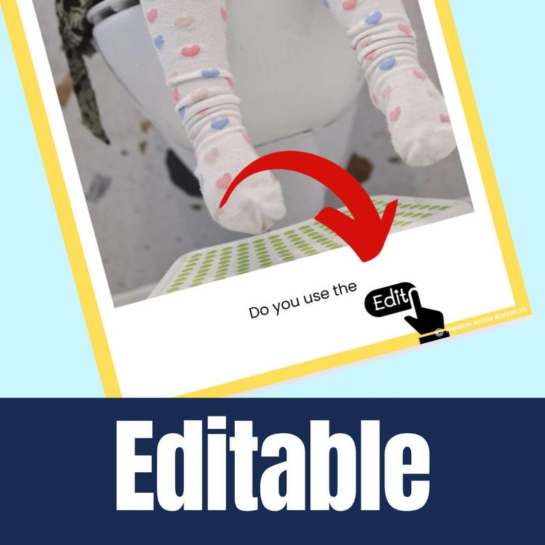 Editable Potty or Bathroom Accident Toilet Training Social Story With ...