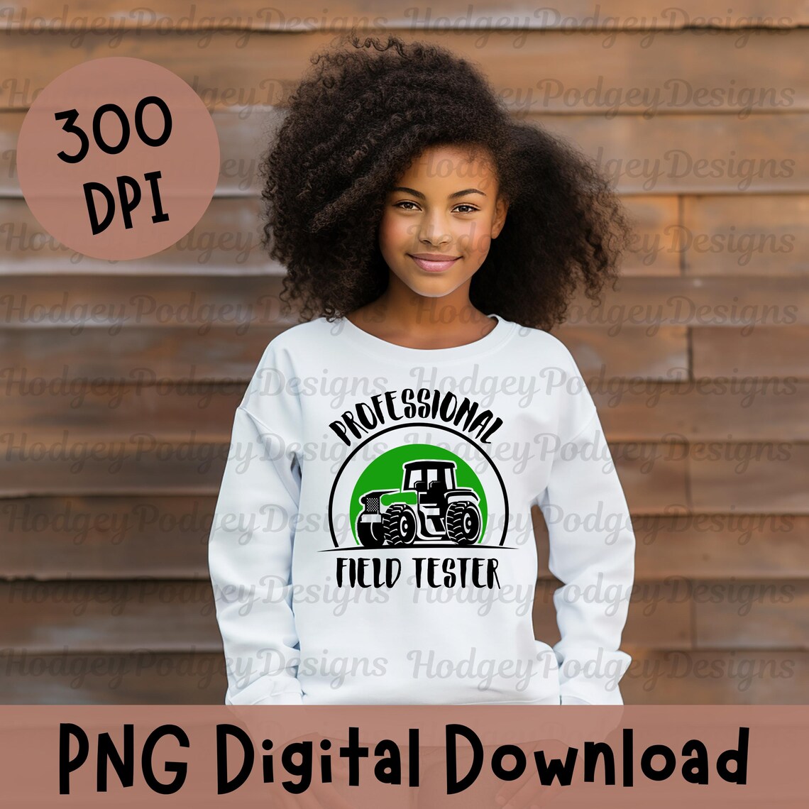 Professional Field Tester Tractor PNG: Farming Design (digital Download ...