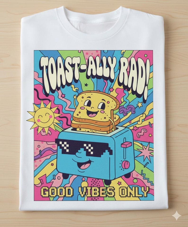 Groovy Toaster PNG Design – 90s Y2K Kawaii Food Pun (digital Download ...