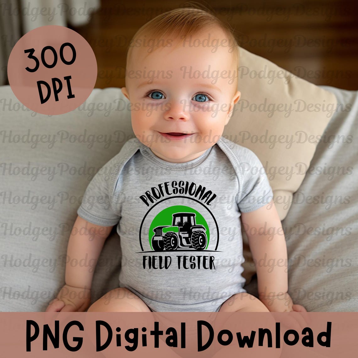 Professional Field Tester Tractor PNG: Farming Design (digital Download ...