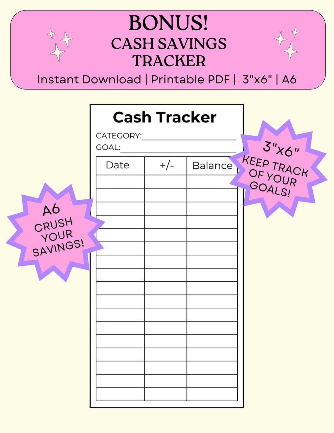 300 Savings Challenge | Printable Savings Tracker | Digital Download ...