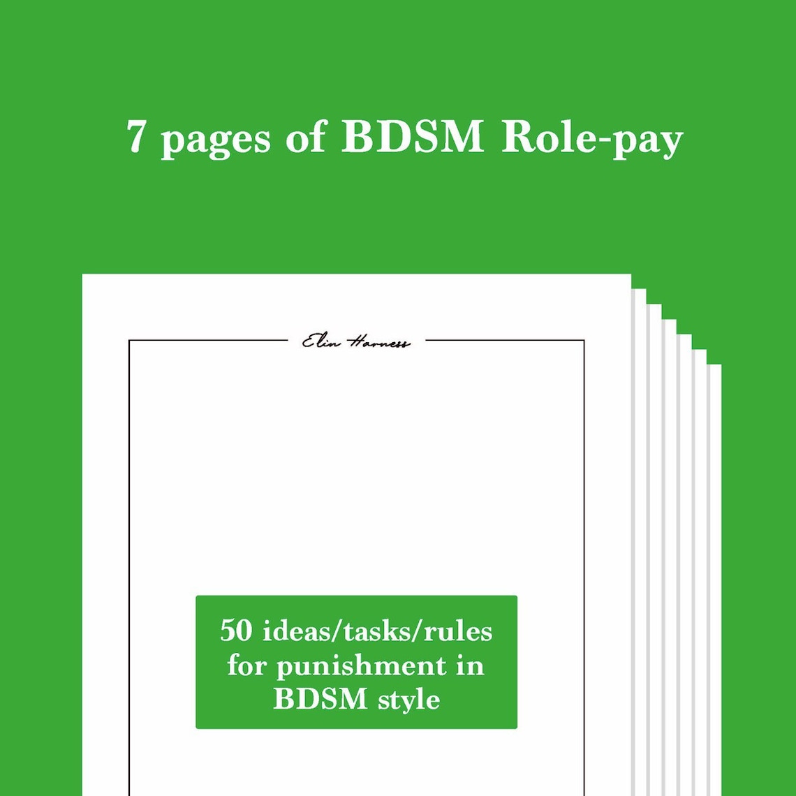 50 Ideas/tasks/rules for Punishment in BDSM Style. Digital Guide ...