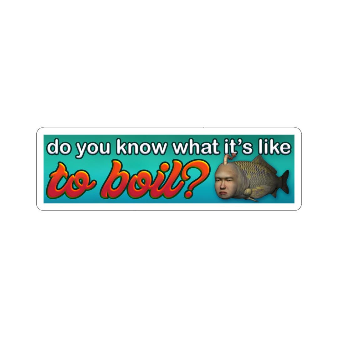 Jerma Boiling Sea Man Kiss-cut Stickers, Joke Sticker, Funny Waterproof ...