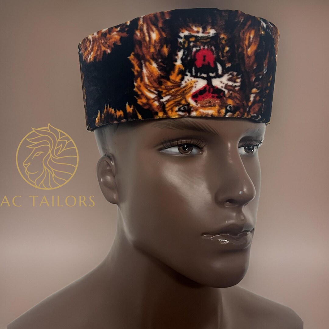 Isi Agu Cap, Velvet Hat, Traditional Cap, Nigerian Cap, African Hat ...
