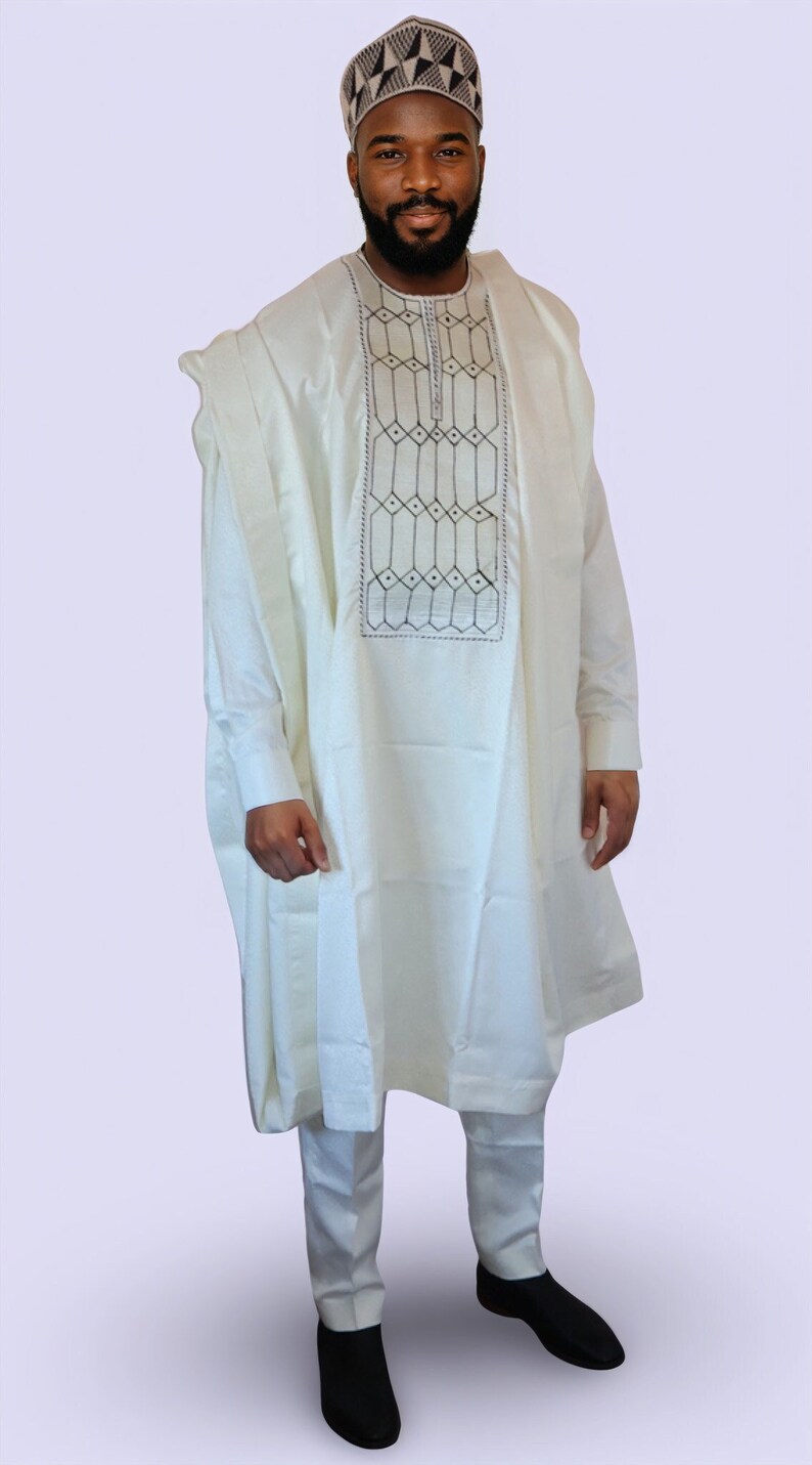 Agbada for Men, Agbada, African Men's Clothing, African Wedding Suit ...