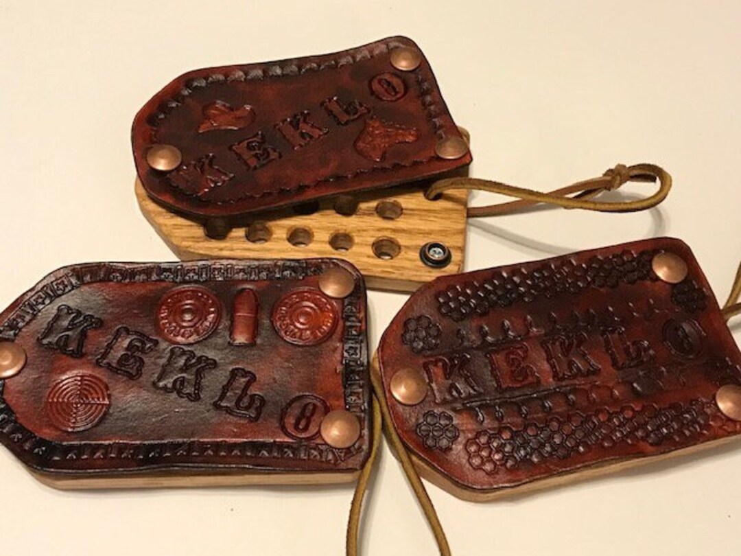 SASS Cowboy Leather Loading Blocks Personalized - Etsy