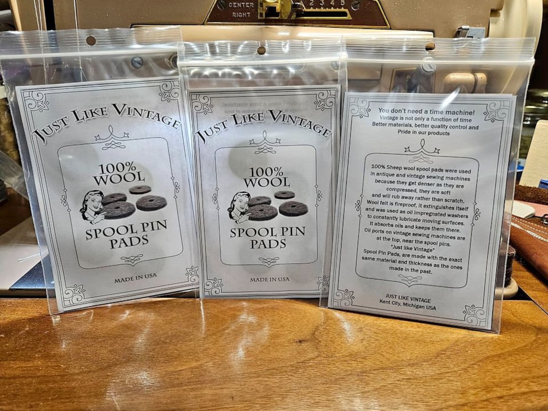 6 - 100% Wool Spool Pin Pads - Etsy