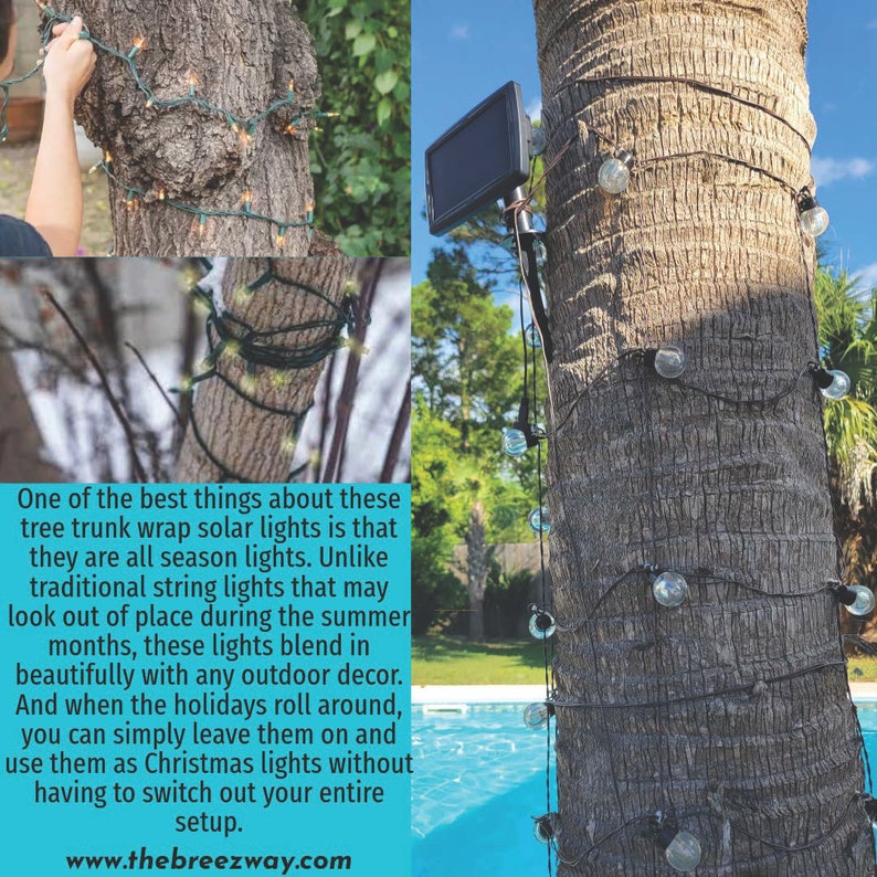 Solar Powered Tree Trunk Wrap Net - Etsy