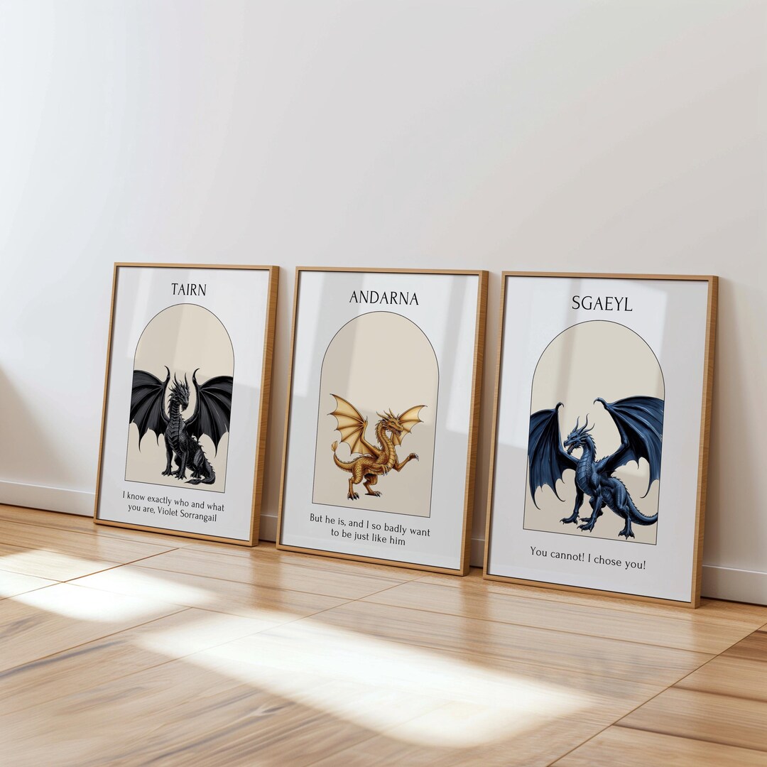 Empyrean Series Posters | Fourth Wing Digital Download | YA Fantasy Art ...