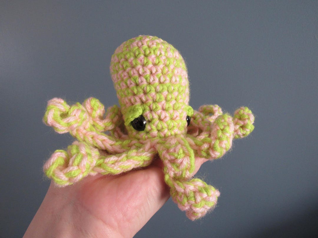 Watermelon Kraken, Amigurumi, Crochet, Octopus, Stuffed Animal ...
