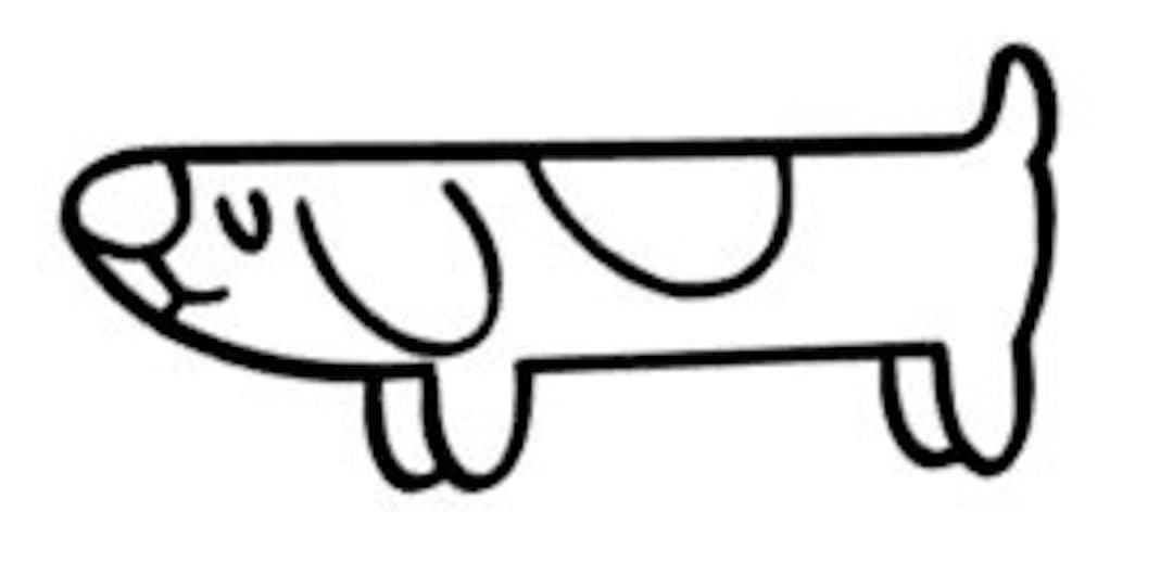 Long Dog Decal, Bluey Decal, Long Dog, Sticker, Bumper Sticker - Etsy