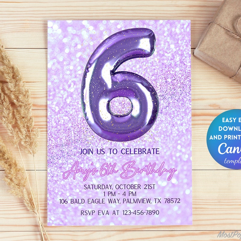 6th Birthday Party - Etsy