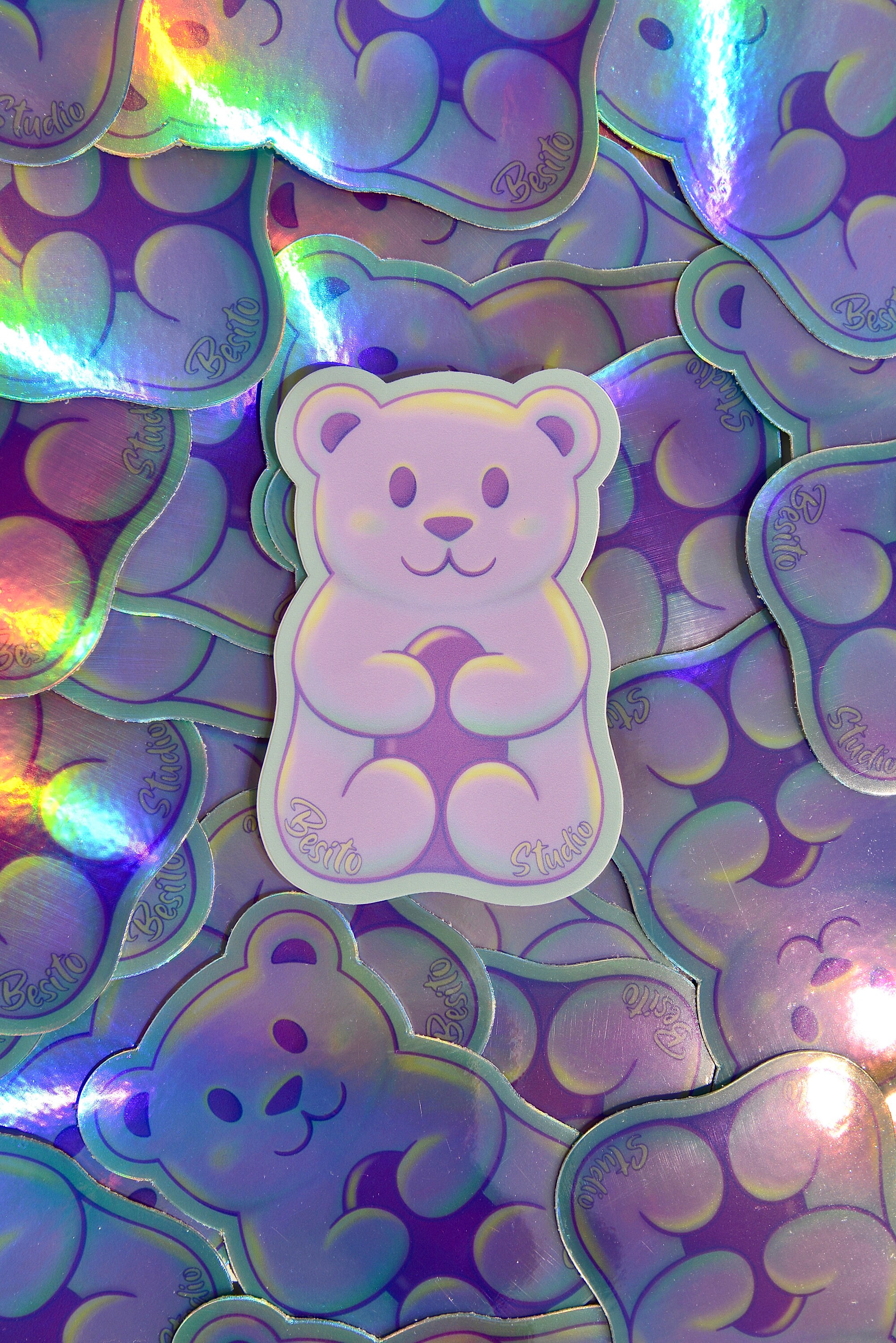 Gummy Bear Vinyl Stickers - Besito Studio - Etsy