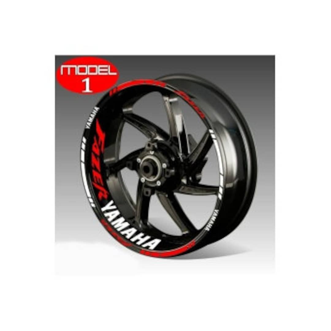 Motorcycle Wheel Stickers Decals Rim Tape Stripes Motorbike for YAMAHA ...