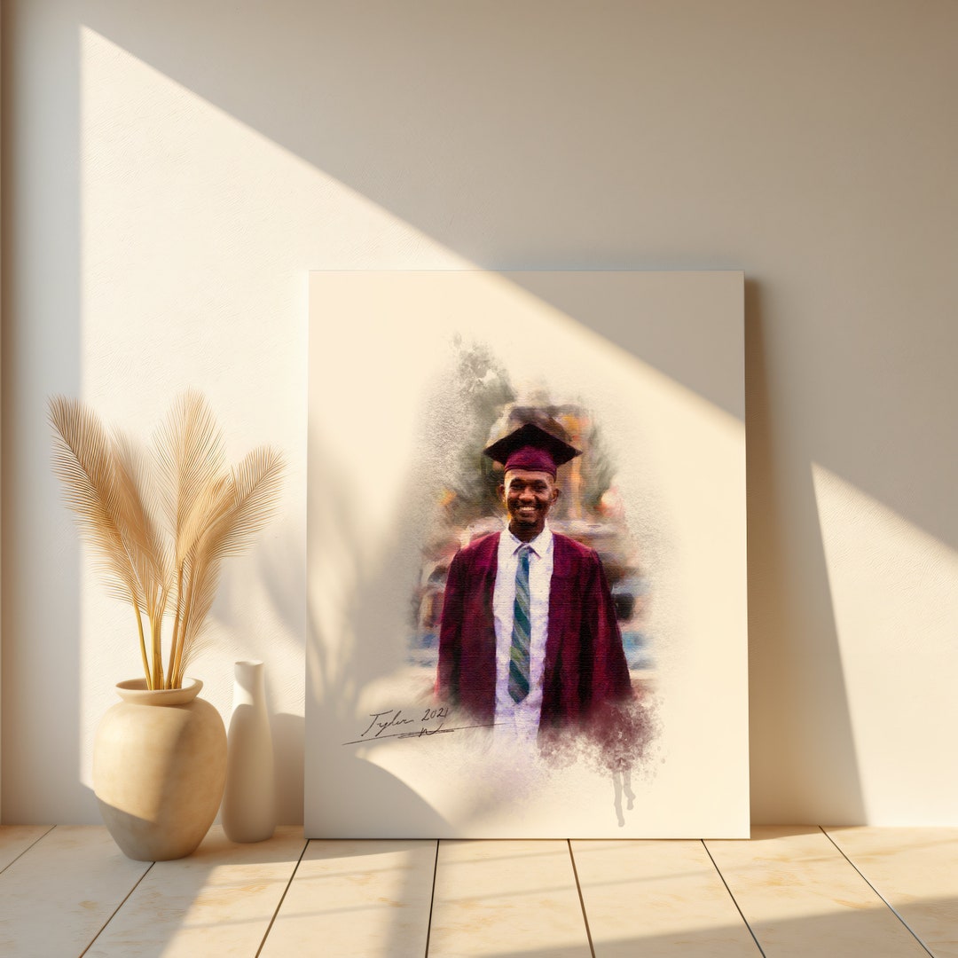 Custom Painting From Your Photo, Personalized Graduation Painting ...