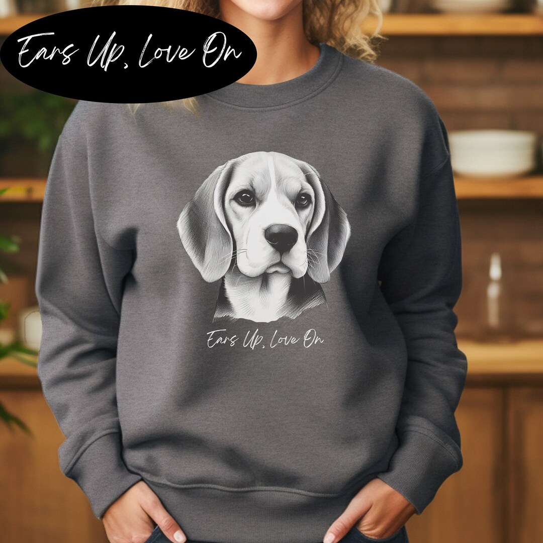 Cute Beagle Dog Sweatshirt for Puppy Lover Apparel Sweatshirt - Etsy