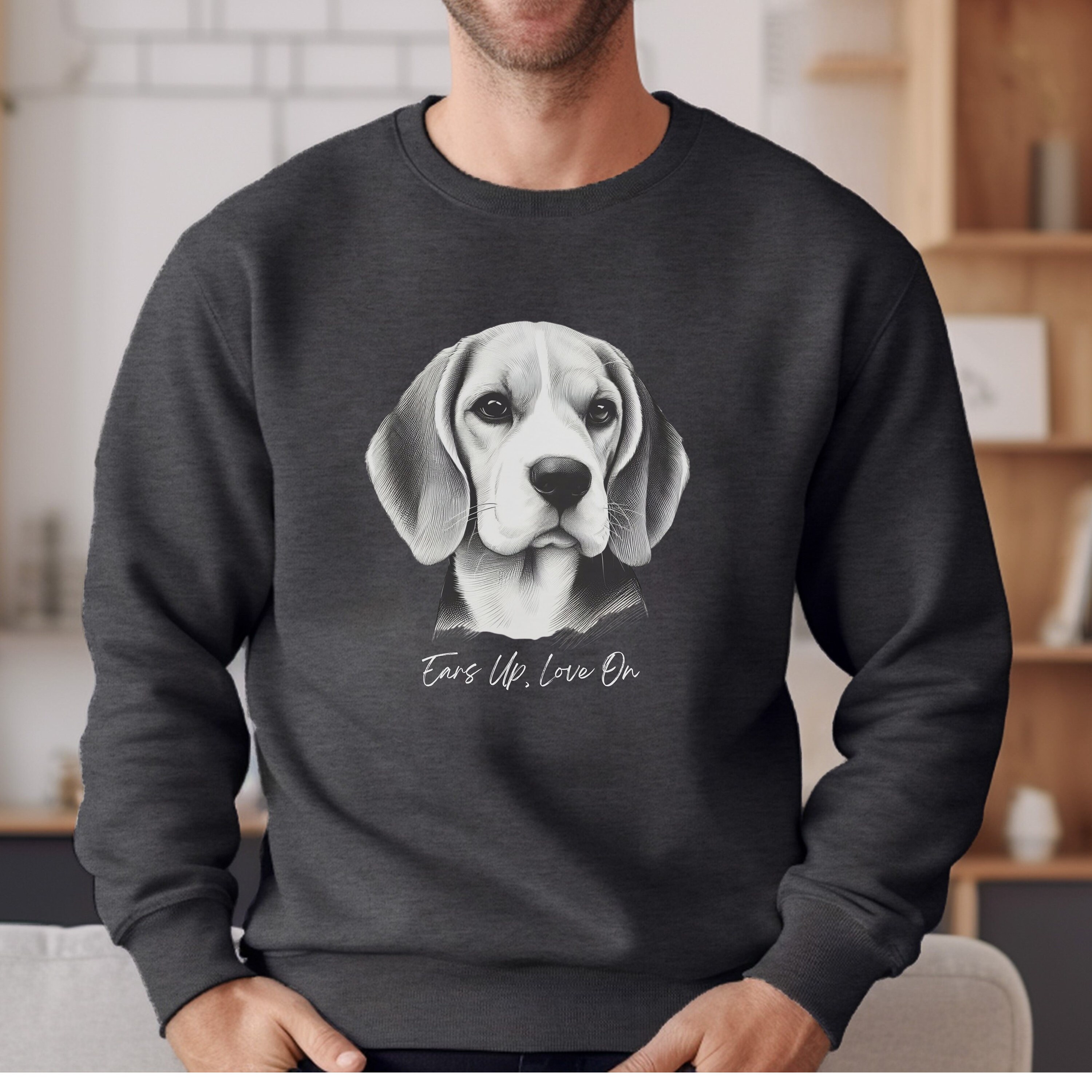 Cute Beagle Dog Sweatshirt for Puppy Lover Apparel Sweatshirt - Etsy