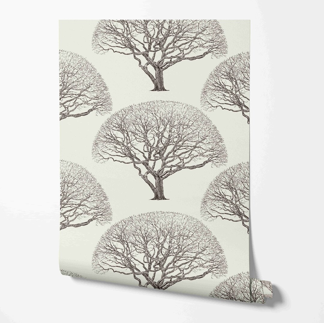 Buy Nature Theme Wallpaper - Tree Pattern - Removable Peel and Stick ...