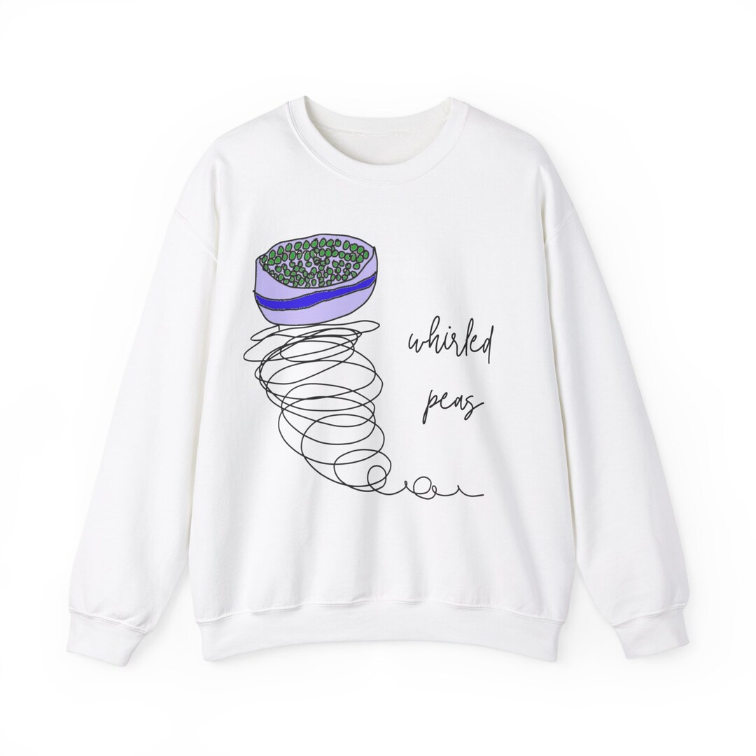 Whirled Peas, World Peace, Funny Sweatshirt, Fun, Badly Drawn, Bad ...