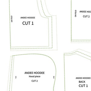 Andee Hoodee Pattern Instant Download Svg Quilted Hoodie Svg Pattern ...