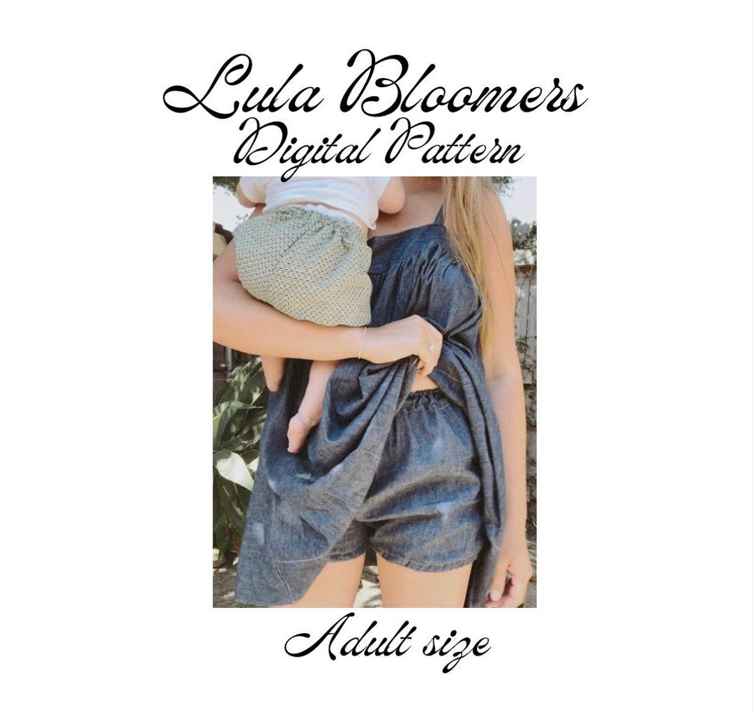 Lula Bloomers Adult Pattern - Instant Download Svg- Bloomers Svg ...