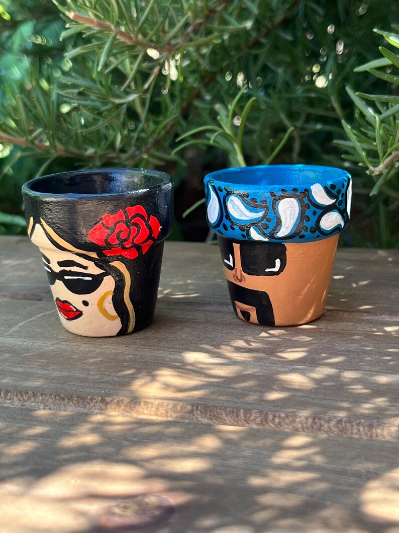 Chicano and Chicana Love Birds Planter Set for Indoor/outdoor Use - Etsy