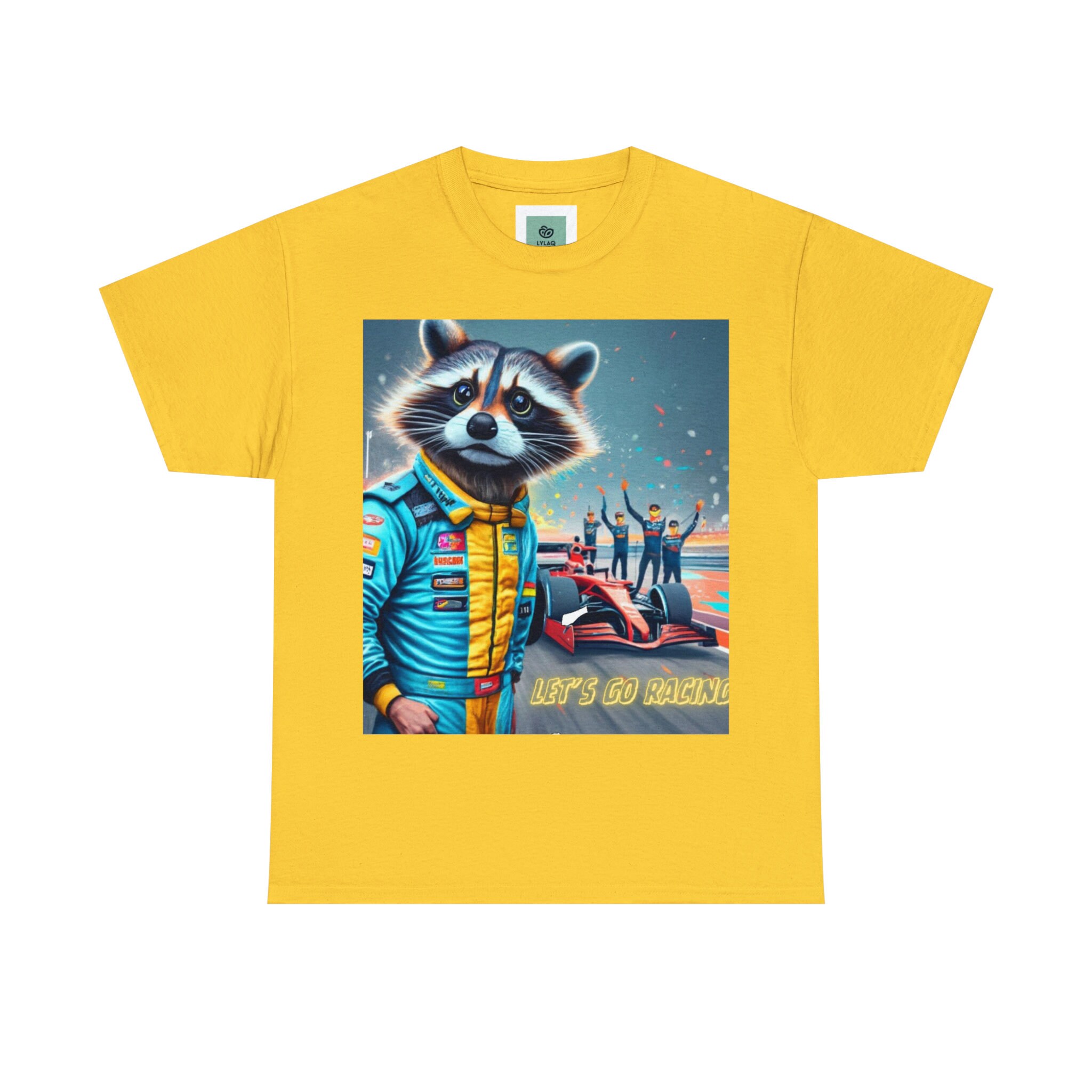 Raccoon Race Car Driver - Etsy