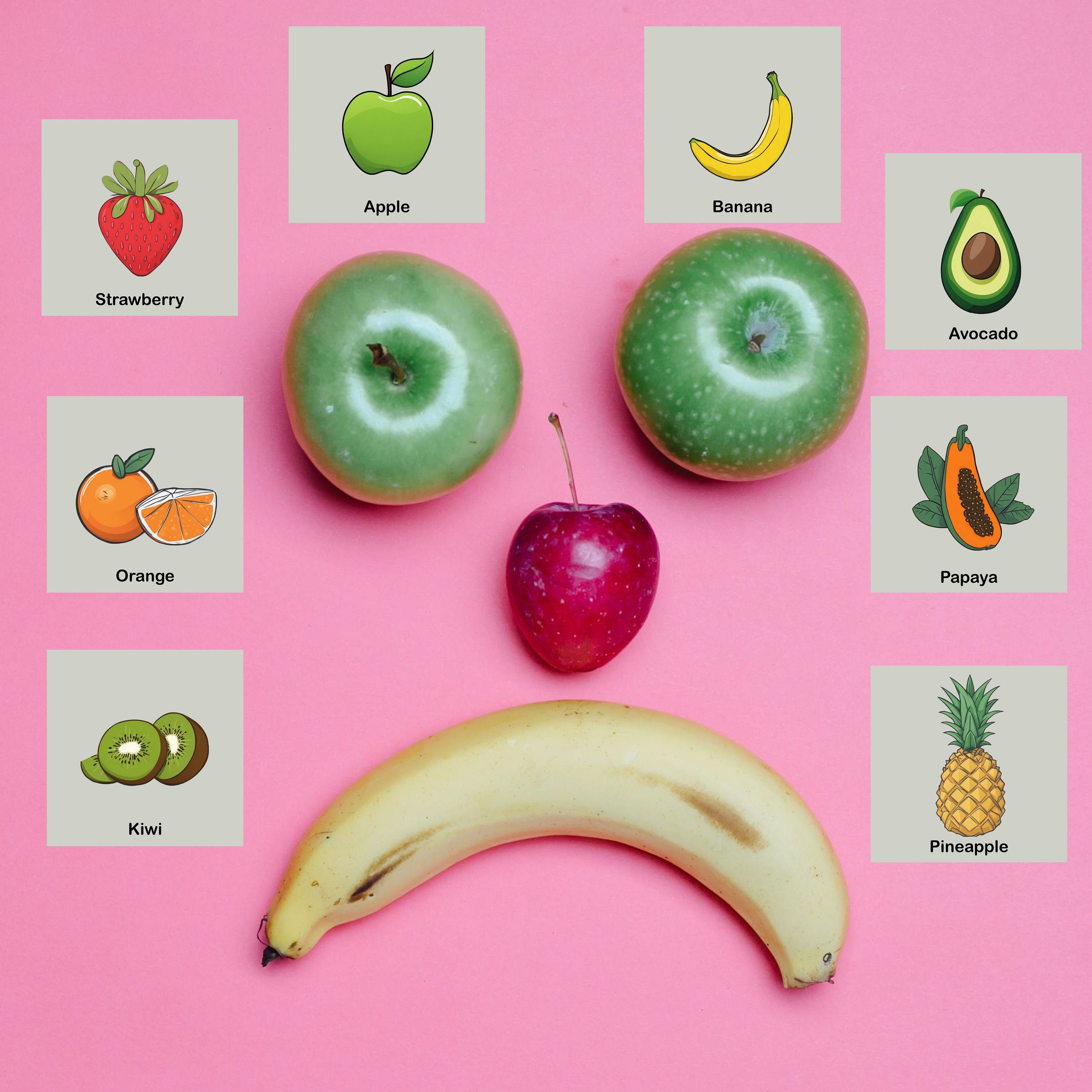 20 Fruits Flash Cards & Fruit Cards to Color, Homeschool Resources ...