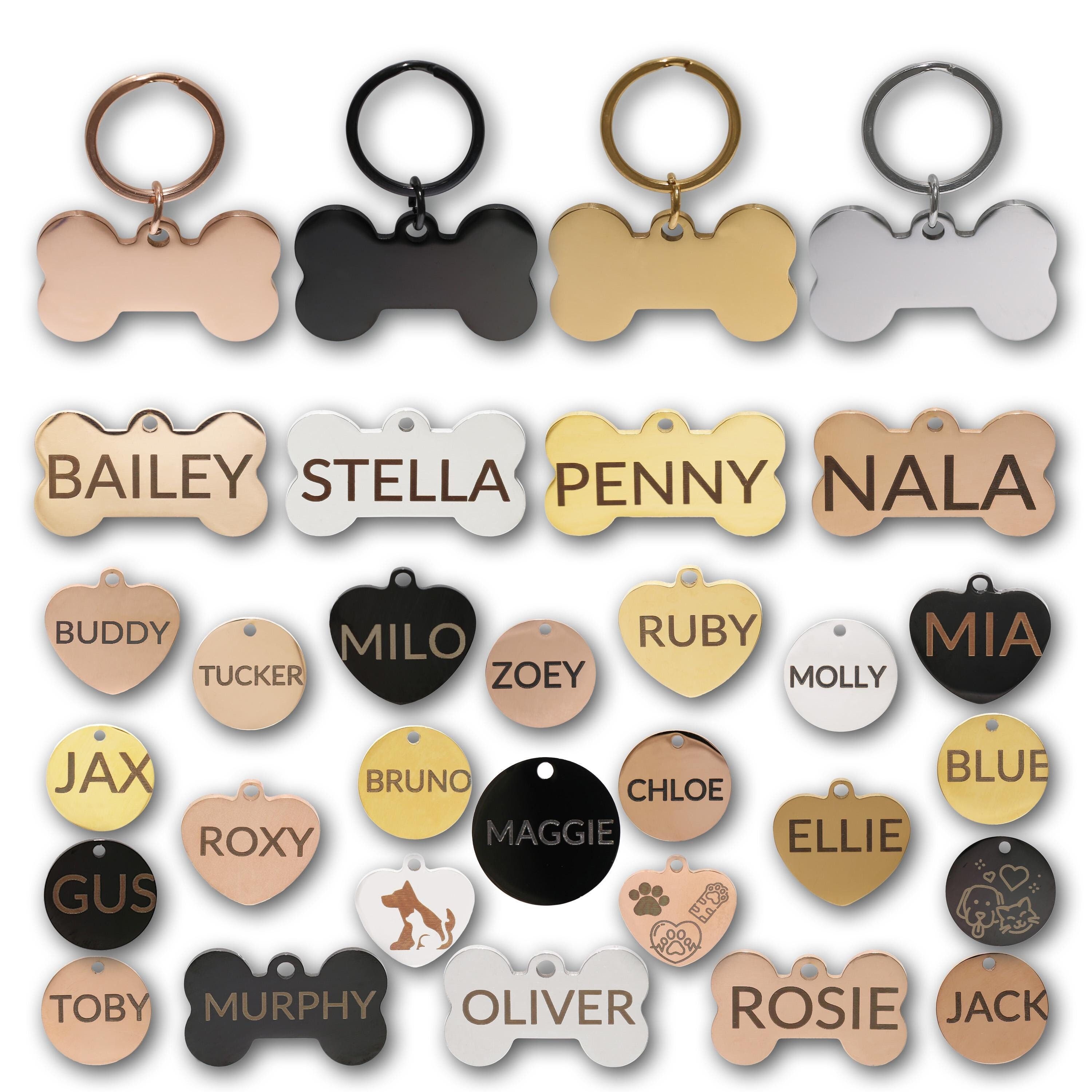 Dog Tags Personalized With Laser Engraving on Both Side, Pet Tags ...