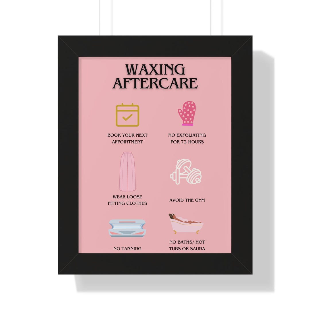 Waxing Aftercare Sign - Etsy