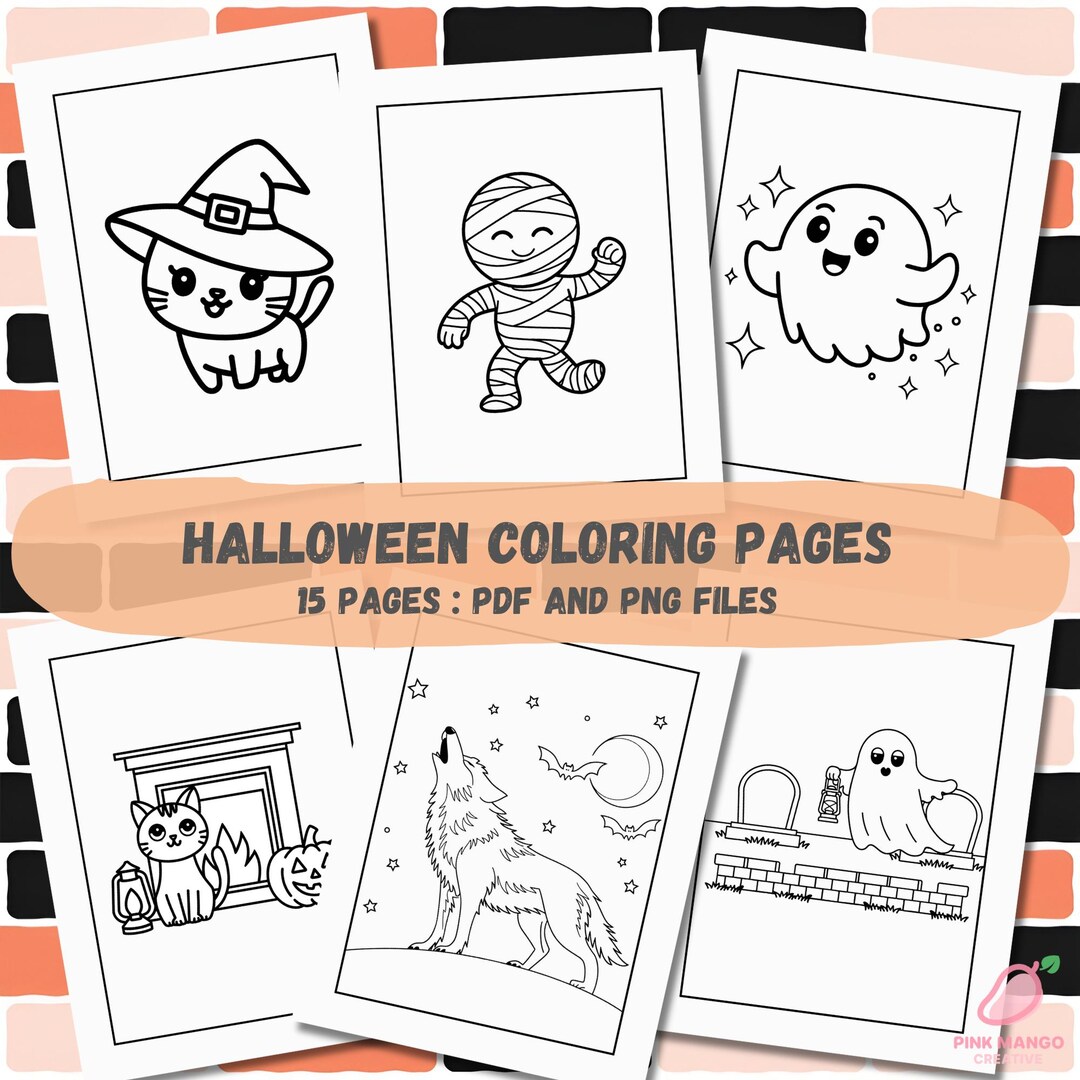 Simple Halloween Coloring Pages - Big, Bold, Easy Printable PDF, PNG ...