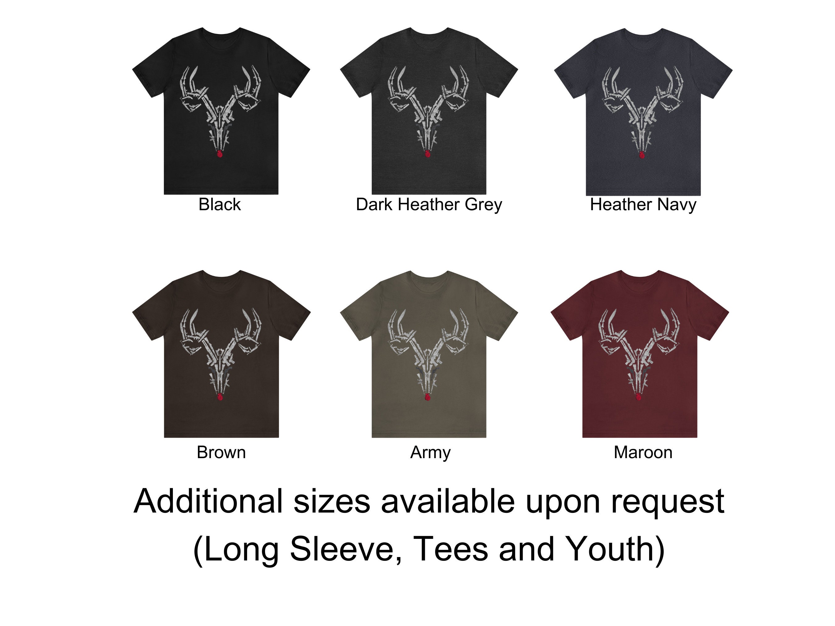 Gun Rudolph T-shirt, Christmas Gun Shirt, Funny Guns Shirts, Gun Gifts ...