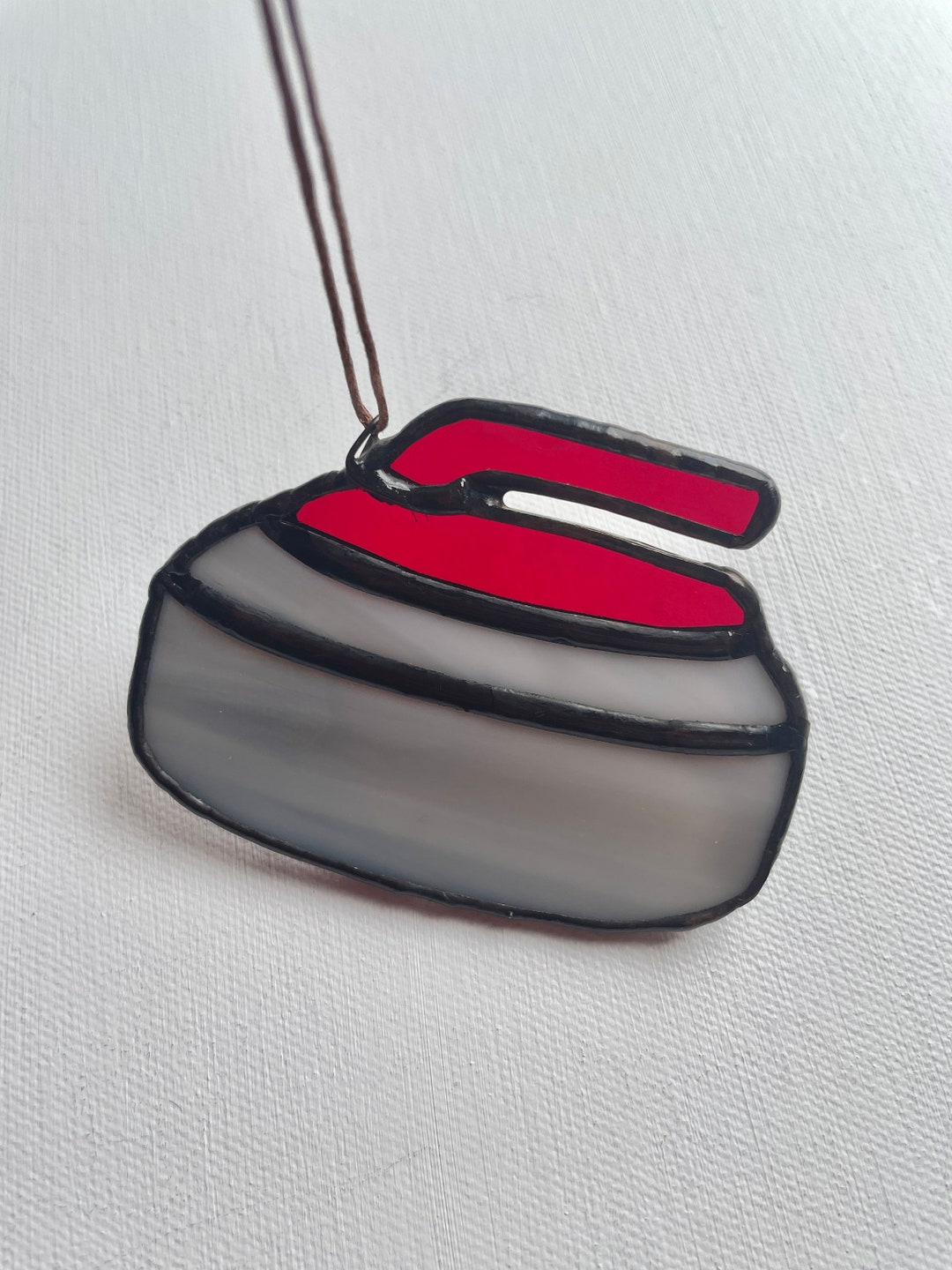 Curling Rock Sun Catcher / Christmas Ornament - Etsy