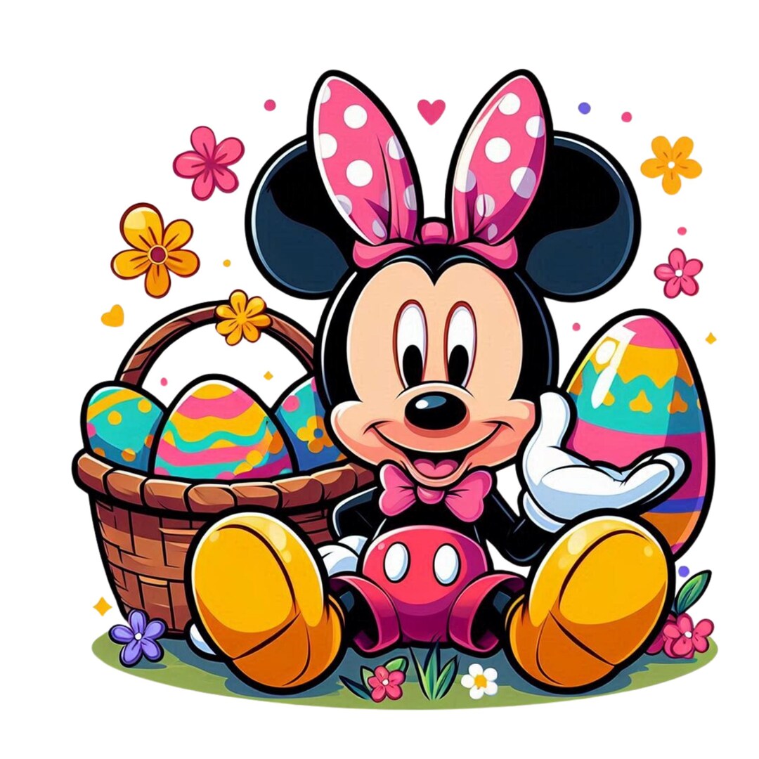 Minnie Mouse Easter Design, Minnie Mouse Png Clipart, Minnie Mouse ...