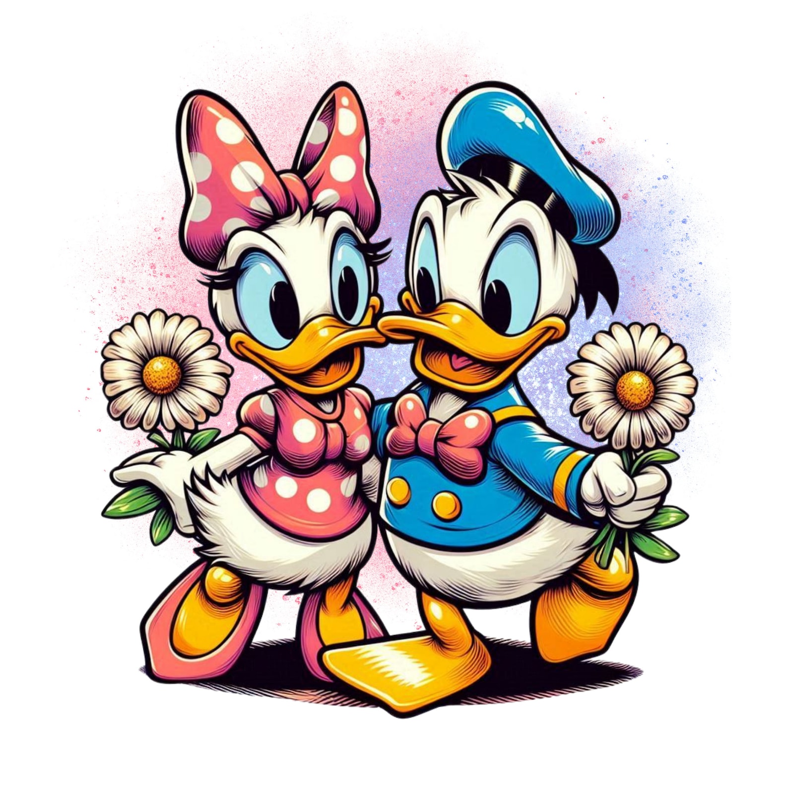 Pato donald y pato daisy png clipart, amor de pato, pato donald png ...