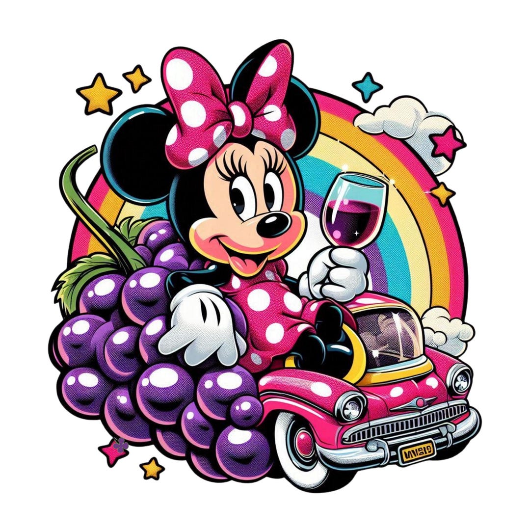 Minnie Mouse Grape Design, Minnie Mouse Png Clipart, Minnie Mouse Fruit ...