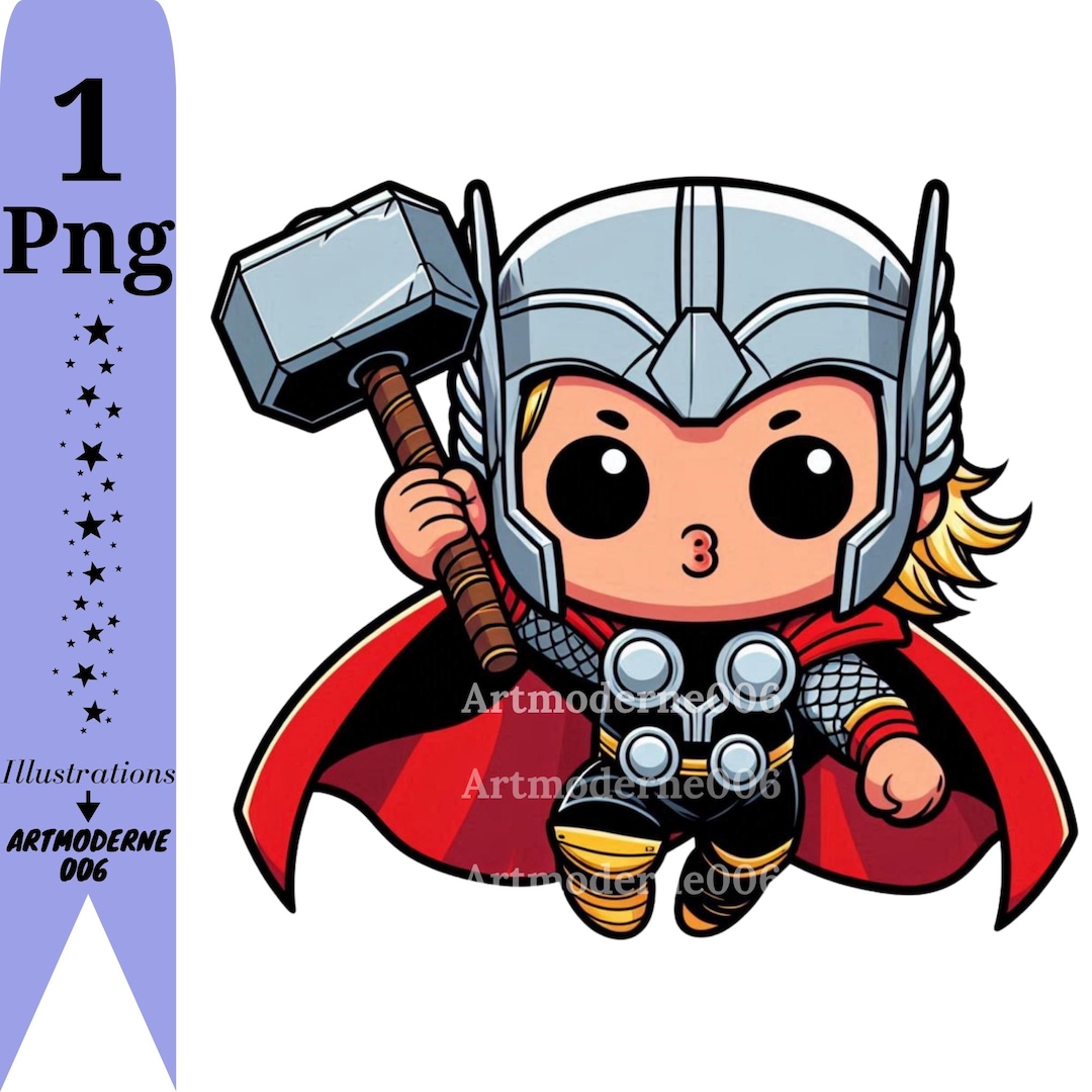 Thor Png Clipart, Cute Thor Image, Super Hero Png, Little Thor, Baby ...